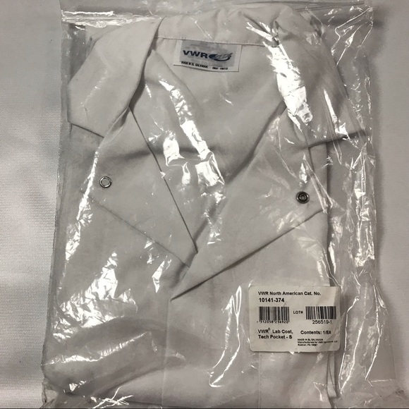 VWR | Other | Vwr Lab Coat Tech Pockets Size S Snap Button Men | Poshmark